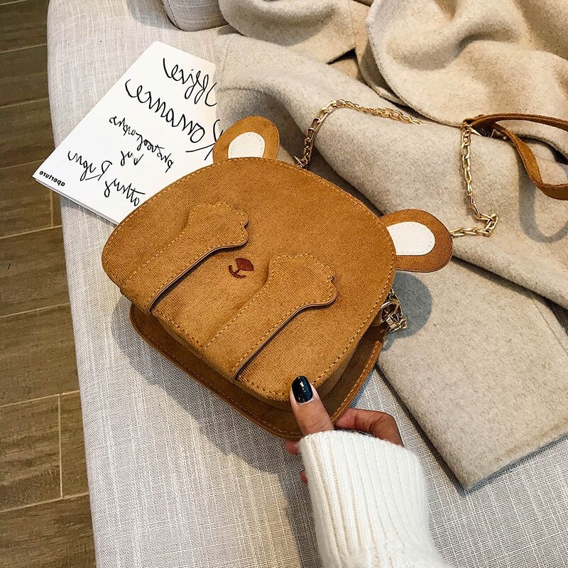 Fashion Bear Shaped Cute Shoulder Bag-Oh-La-Chic
